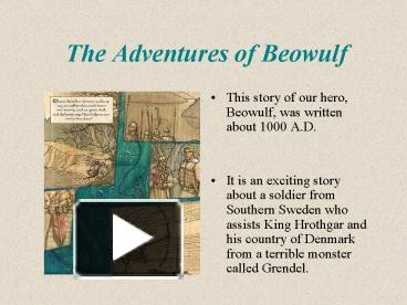 PPT – The Adventures of Beowulf PowerPoint presentation | free to view ...