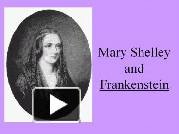 Mary Shelley and Frankenstein presentation | free to download