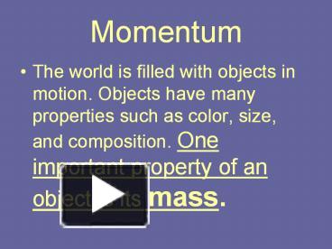 Momentum presentation | free to view