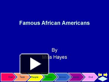 Famous African Americans presentation | free to view