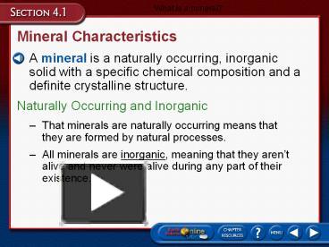 PPT – Mineral Characteristics PowerPoint presentation | free to view ...