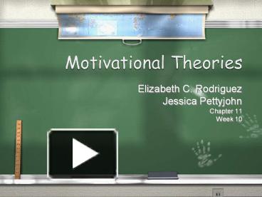 Motivational Theories presentation | free to download