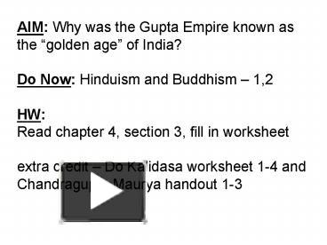 PPT – Chapter 3: Ancient Indian Civilizations PowerPoint presentation ...