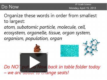 8th Grade Science presentation | free to download
