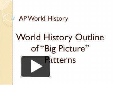 AP World History presentation | free to download