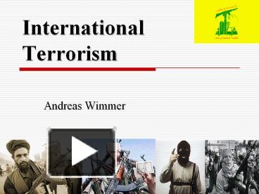 International Terrorism presentation | free to download