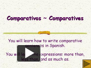 Comparativos Comparatives presentation | free to view