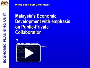 PPT – Malaysia PowerPoint presentation | free to view - id: 606c2-ZDc1Z