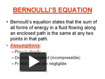 BERNOULLI presentation | free to view
