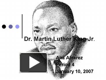 PPT – Dr' Martin Luther King Jr' PowerPoint presentation | free to view ...