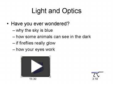 Light and Optics presentation | free to download