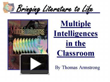 Multiple Intelligences in the Classroom presentation | free to view