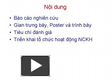 PPT – N?i dung PowerPoint presentation | free to view - id: 60f144-ZTNhY