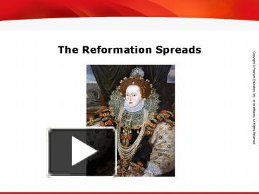 PPT – The Reformation Spreads PowerPoint presentation | free to view ...