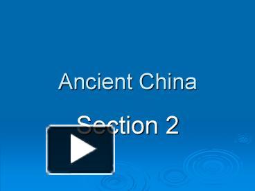 PPT – Ancient China PowerPoint presentation | free to view - id: 614b6b ...