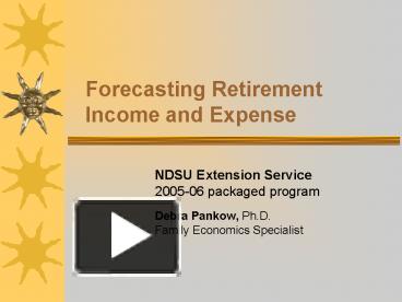 PPT – Forecasting Retirement Income and Expense PowerPoint presentation ...