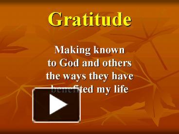 Gratitude presentation | free to view