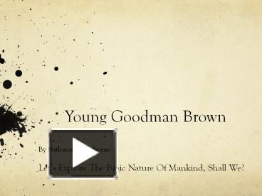 Young Goodman Brown presentation | free to download