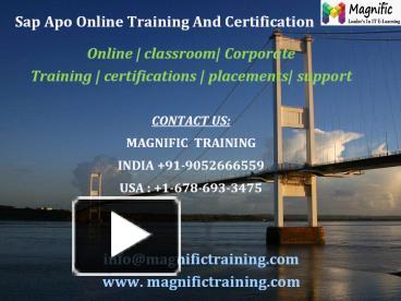 PPT – sap apo online training and certification PowerPoint presentation ...