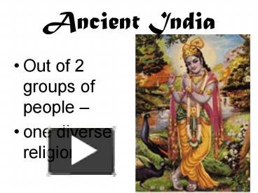 Ancient India presentation | free to view