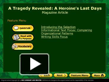 PPT – A Tragedy Revealed: A Heroine PowerPoint presentation | free to ...