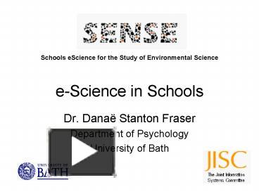 PPT – eScience in Schools PowerPoint presentation | free to view - id: 62e8f-NTlkN