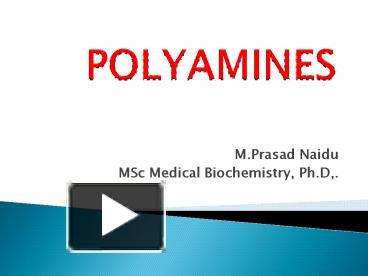 Polyamines.ppt presentation | free to download
