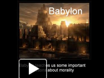 Babylon presentation | free to download
