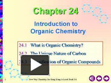 Introduction to Organic Chemistry presentation | free to view