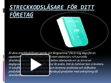 PPT – streckkod PowerPoint presentation | free to download - id: 647863-NzIwN