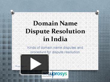PPT – IP Domain name dispute PowerPoint presentation | free to download - id: 649e36-ZWM0M
