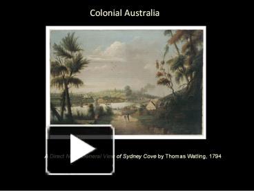 Colonial Australia presentation | free to download