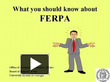 What you should know about FERPA presentation | free to download