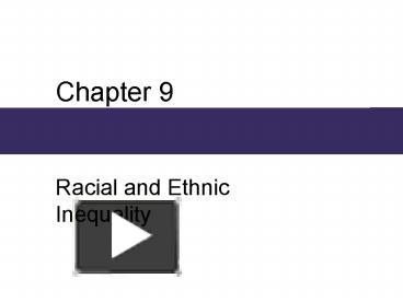 Racial and Ethnic Inequality presentation | free to download