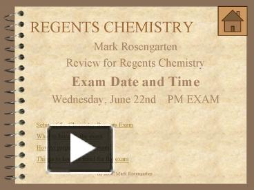 PPT – REGENTS CHEMISTRY PowerPoint presentation | free to download - id ...