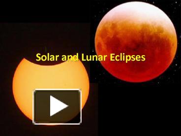 Solar and Lunar Eclipses presentation | free to view