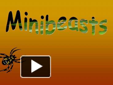 PPT – Minibeasts PowerPoint presentation | free to view - id: 65922-ZDc1Z