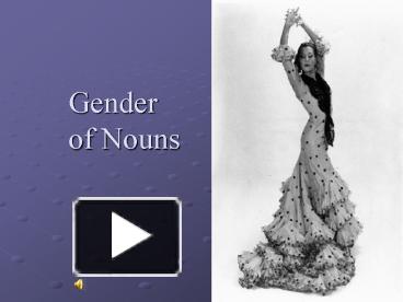Gender of Nouns presentation | free to download