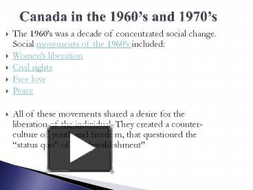The 1960 presentation | free to view