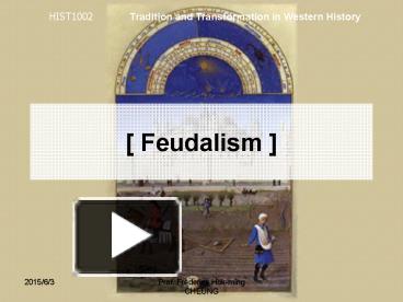 [ Feudalism ] presentation | free to download