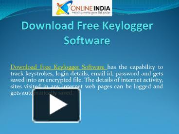 PPT – Download Free Keylogger Software (1) PowerPoint presentation | free to download - id ...