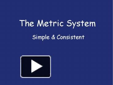 PPT – The Metric System PowerPoint presentation | free to download - id ...