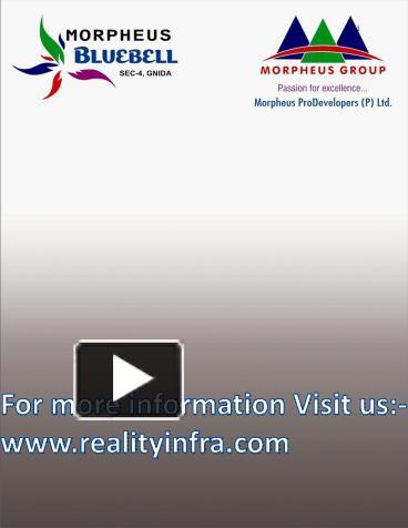 Morpheus Group Noida Extension presentation | free to download