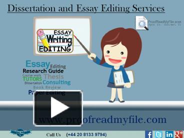 PPT – Dissertation and Essay Editing Services PowerPoint presentation ...