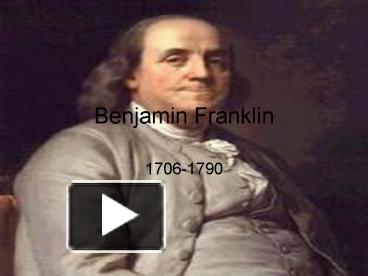 Benjamin Franklin presentation | free to download