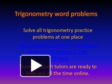 trigonometry help presentation | free to download