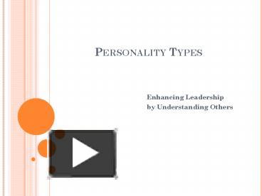 PPT – Personality Types PowerPoint presentation | free to download - id ...