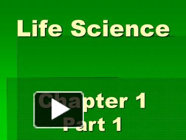 Life Science presentation | free to download