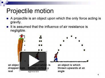 Projectile motion presentation | free to view
