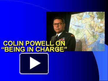 COLIN POWELL ON presentation | free to download